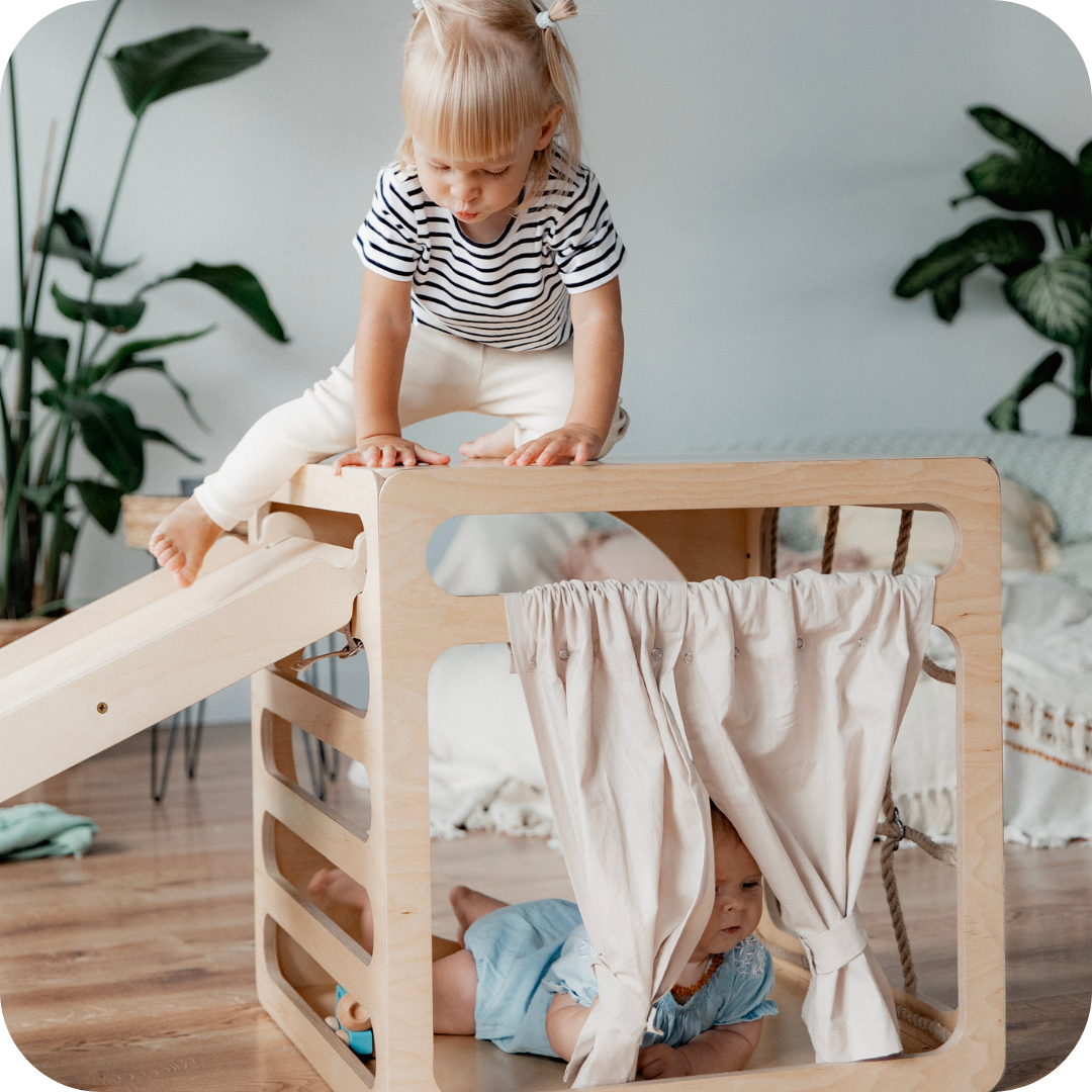 Ette Tete Wooden Climbing Toys • Pikler triangles • Pikler cube